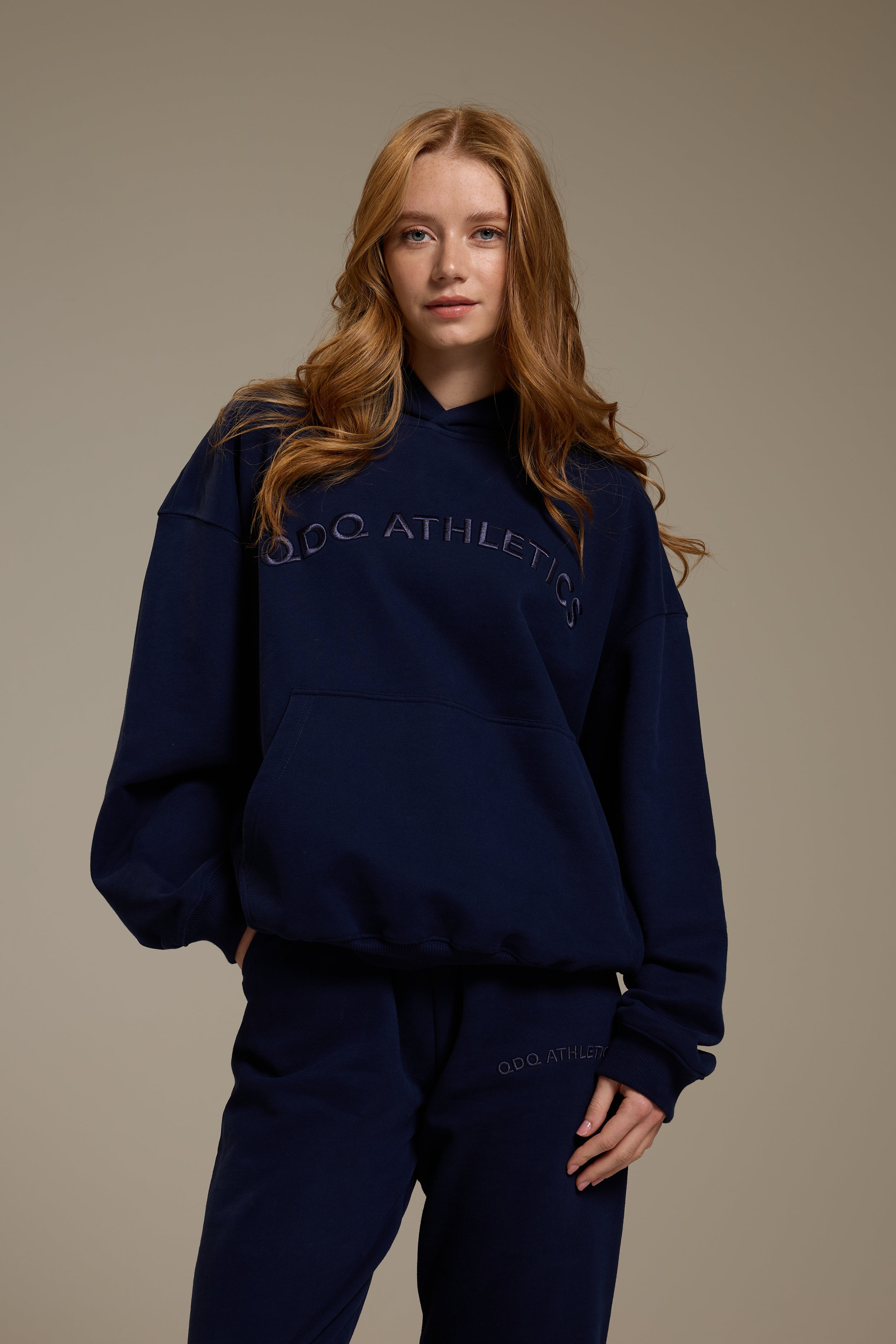 Oversized Athletic Hoodie - Imperial Blue – QDQ Club